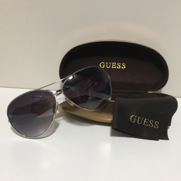 Guess | Accessories | Guess Aviators W White Frame | Poshmark